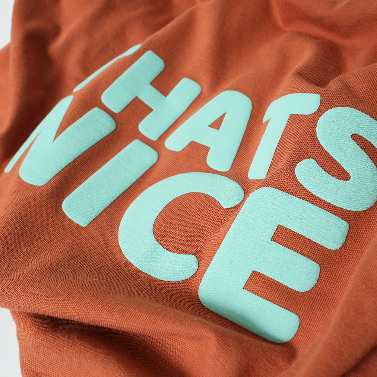 THATS NICE / OG PUFF T-SHIRT / COOPER×BLUE TEAL | USED SURF×SURF MARKET